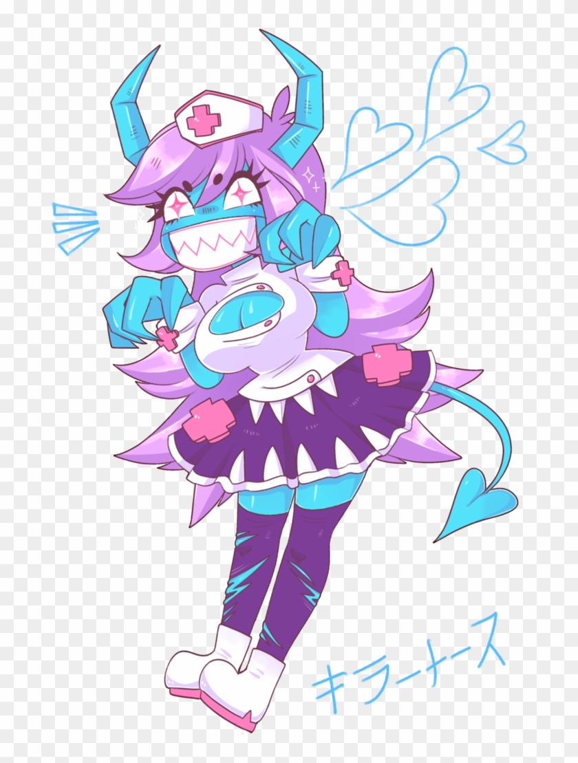 [comm] Demon Nurse Hitoni By Cuddle-beast - Cartoon - Free Transparent ...